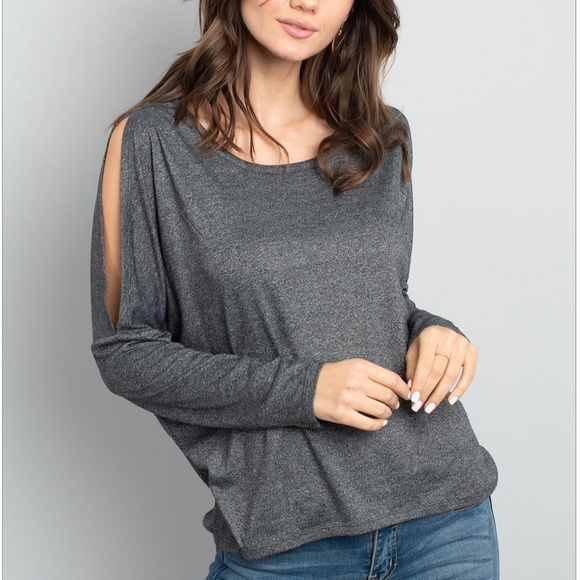 Tops | Slit Arm Detailed Top | Poshmark